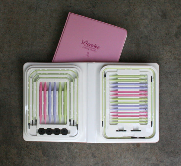 Denise Interchangeable Knitting Needles pink knitting kit - Denise ...